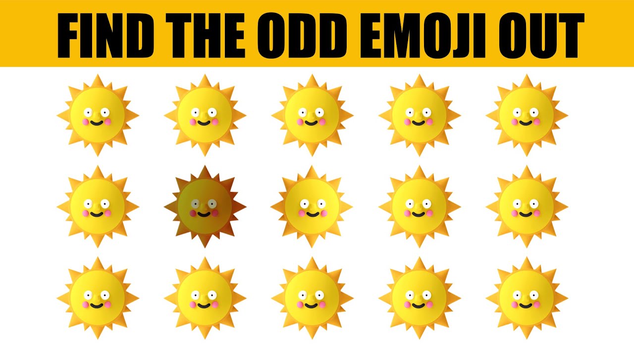 Find the odd one out | Handy Emoji ,How good are your eyes ?Game-12 ...