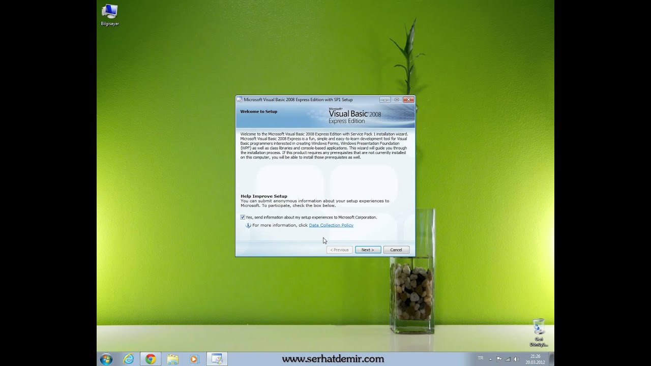 Visual Basic 2008 Express Edition Kurulumu - YouTube