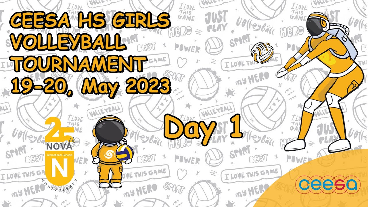 CEESA HS Girls Volleyball Tournament - Day 1 - YouTube