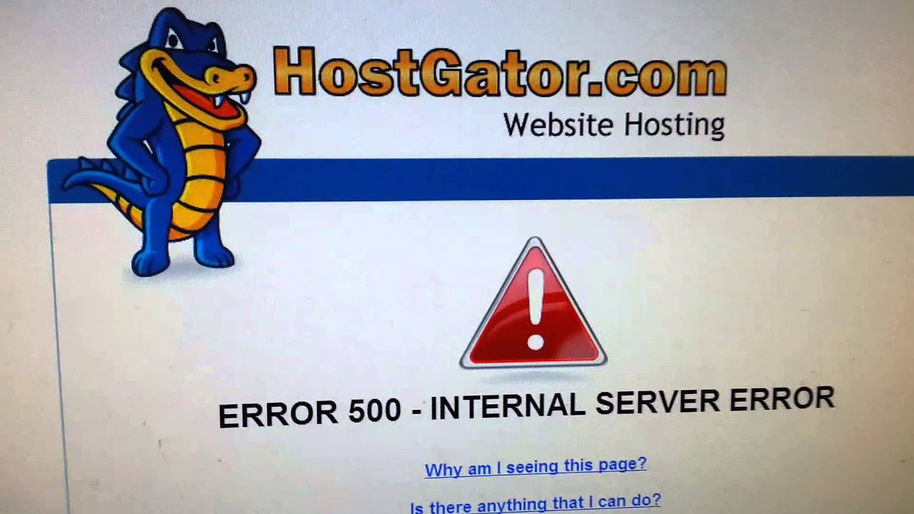Error 500 - Internal server error - YouTube