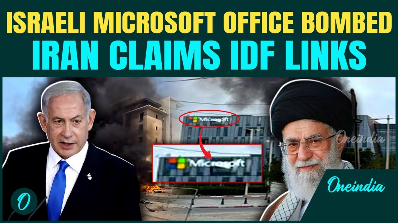 Iran STRIKES Israeli Microsoft Hub | Claims It Hosts IDF Cyber Ops, AI ...
