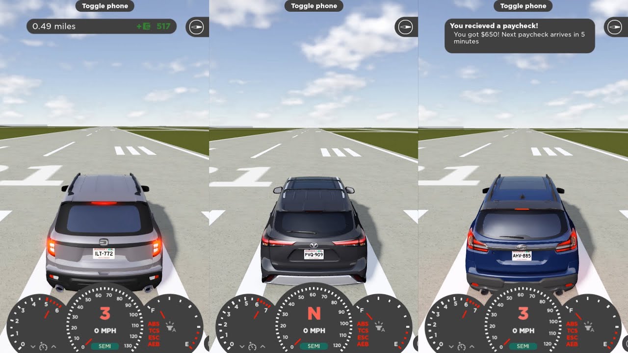Roblox Greenville Honda Pilot (Elite) vs Toyota Highlander (Platinum ...