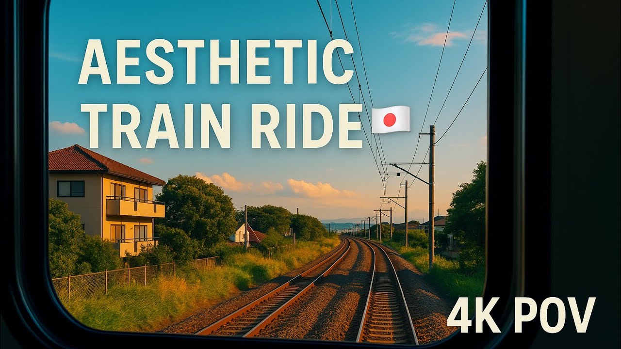 Aesthetic Japan Train Window View 🚆 (4K POV) - YouTube
