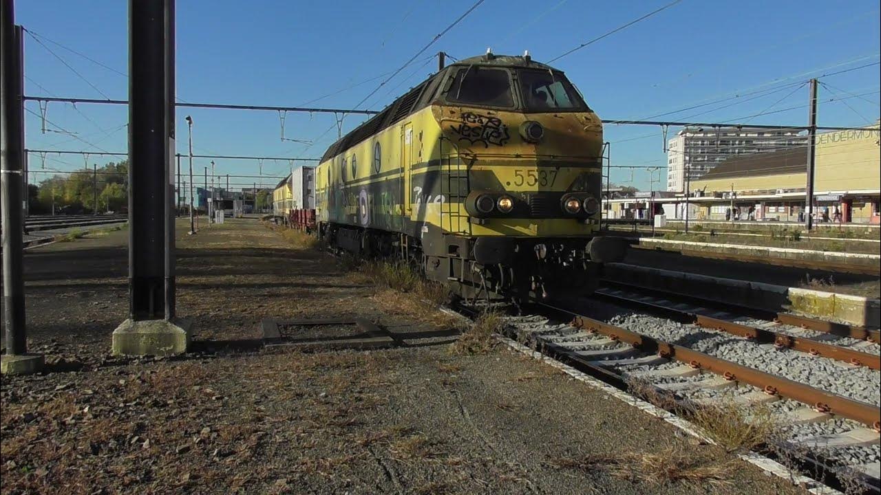 NMBS SNCB | HLD 55 | Infrabel / TucRail | Sandite Trein | Anno 2017 | Dendermonde Station | GM ...