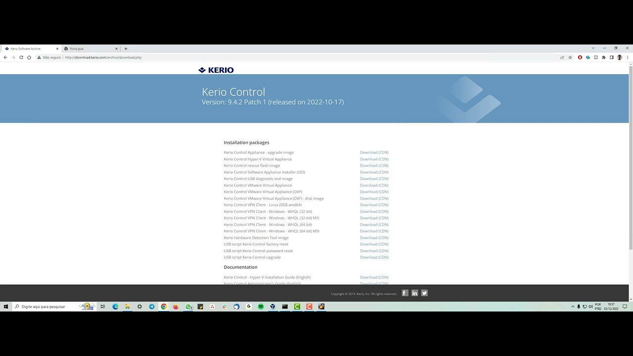 Instalação inicial do Kerio Control - YouTube