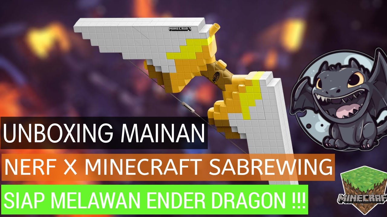 UNBOXING MAINAN PANAH MINECRAFT. SIAP MELAWAN ENDER DRAGON !!!! - YouTube