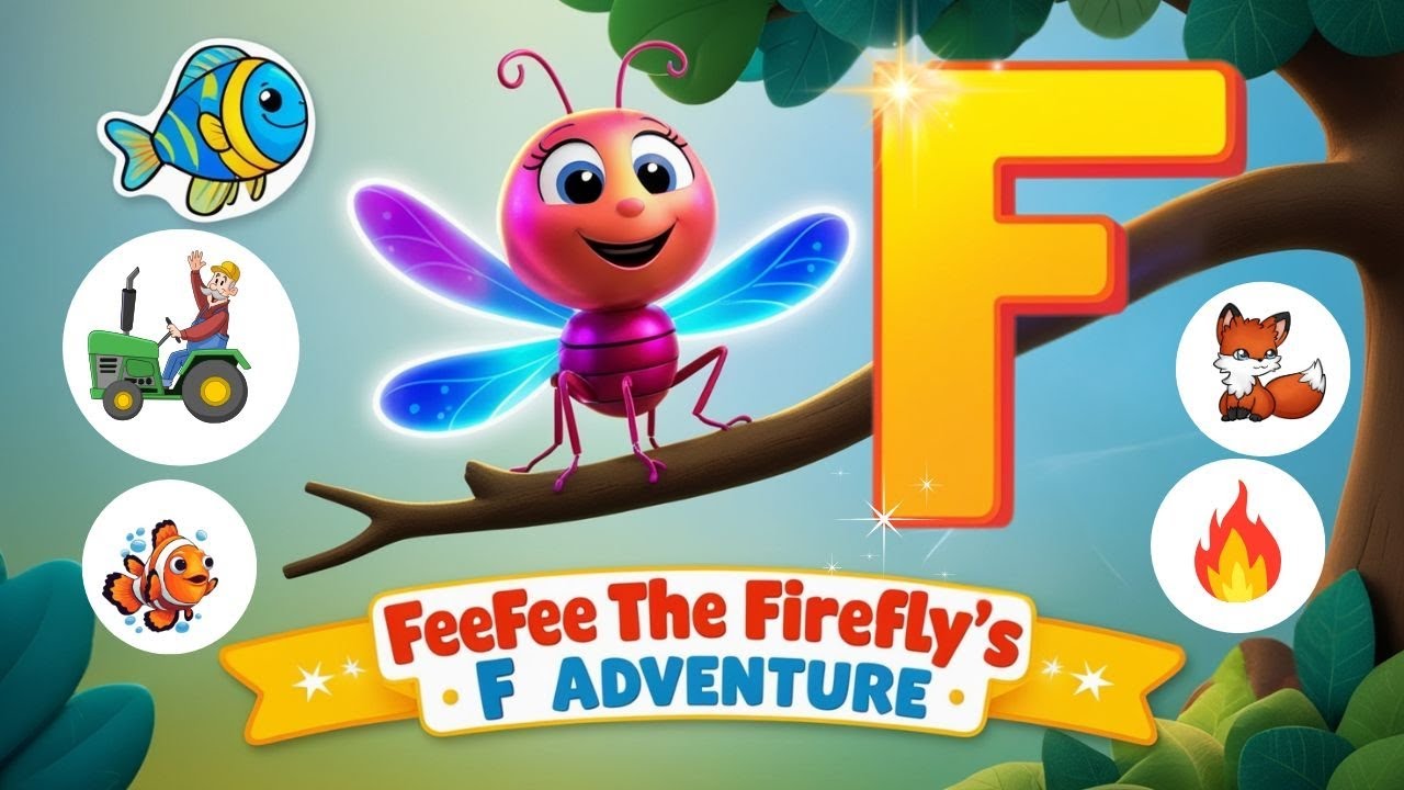 Fun Interactive ABC Song| Fun Learning with Letter F Words- Kids Songs ...