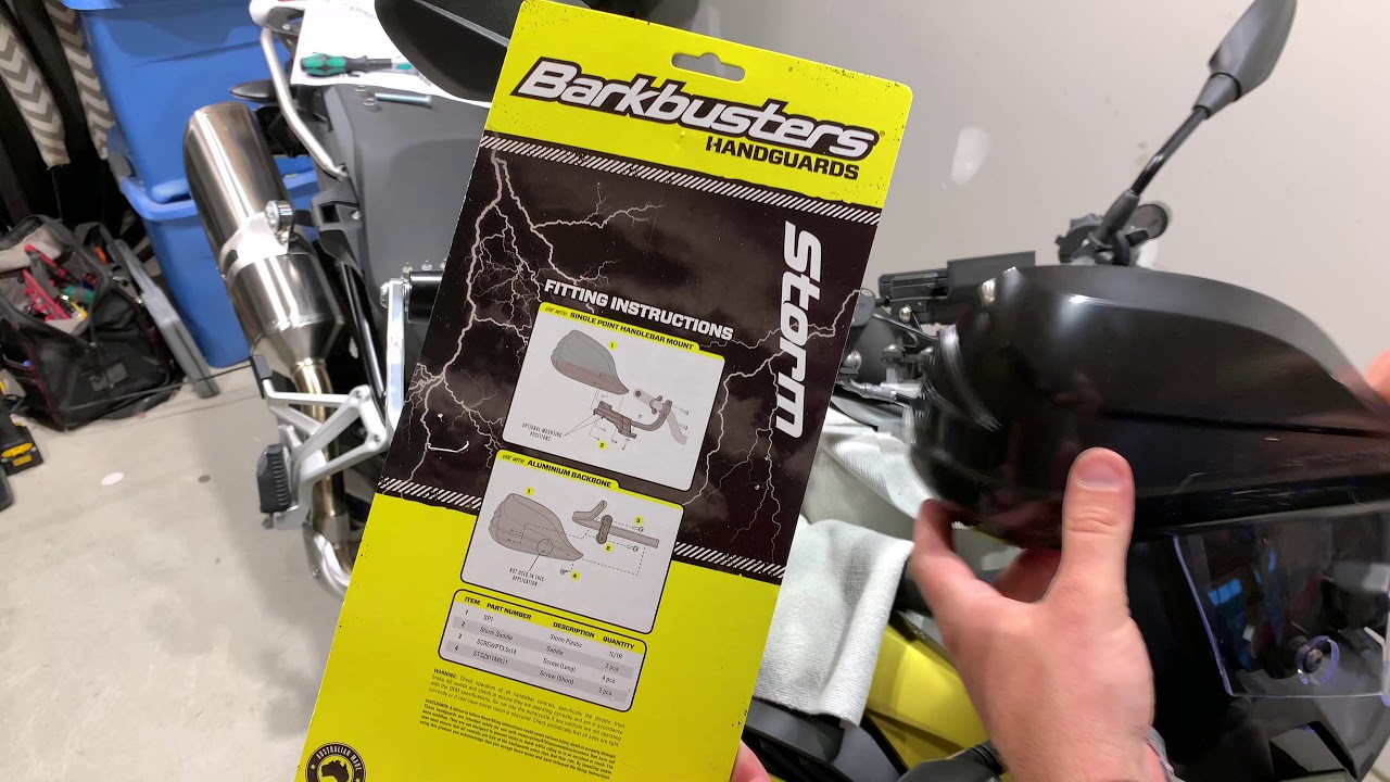 Install: Barkbusters STORM Handguard Kit For BMW F750GS / F850GS - YouTube