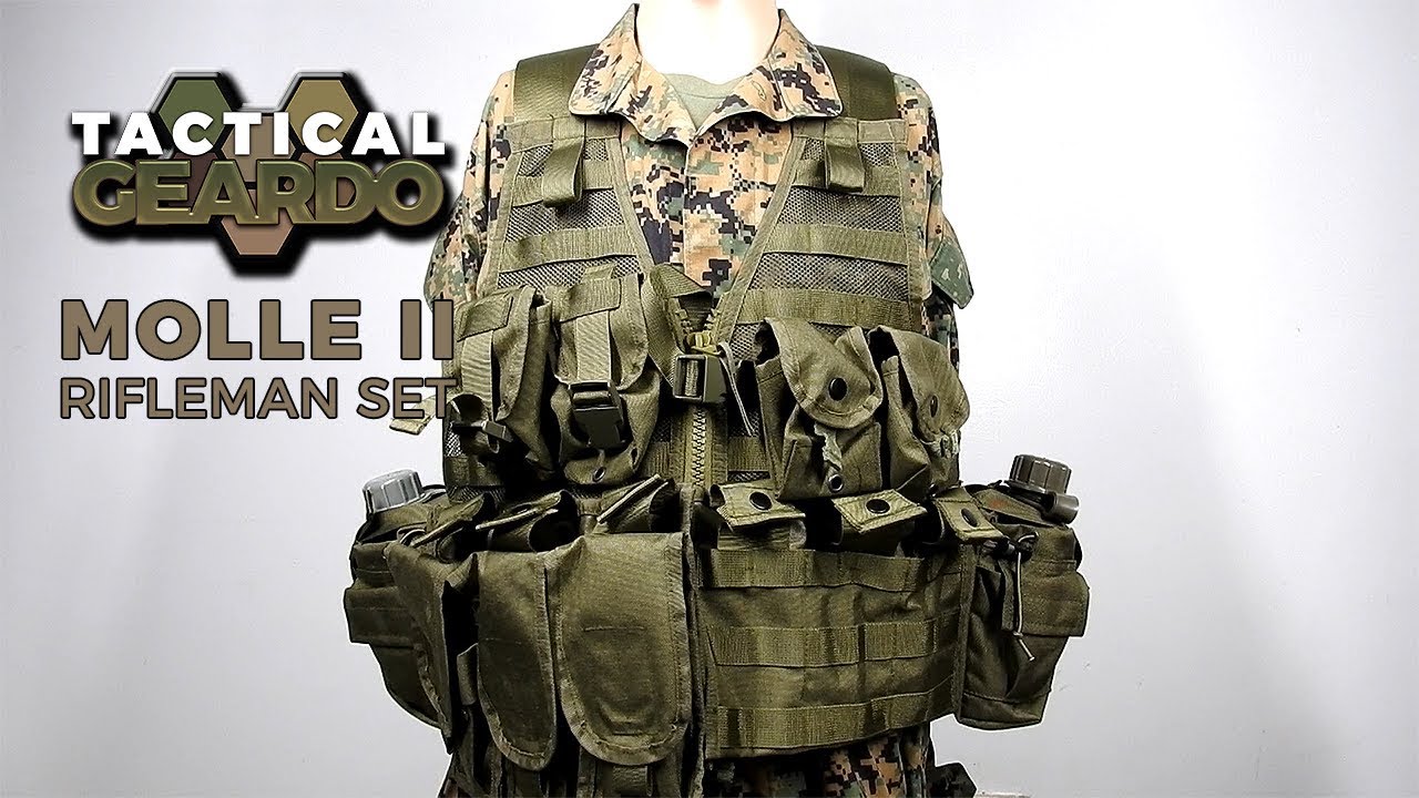 MOLLE II Rifleman Set | OD Green - YouTube