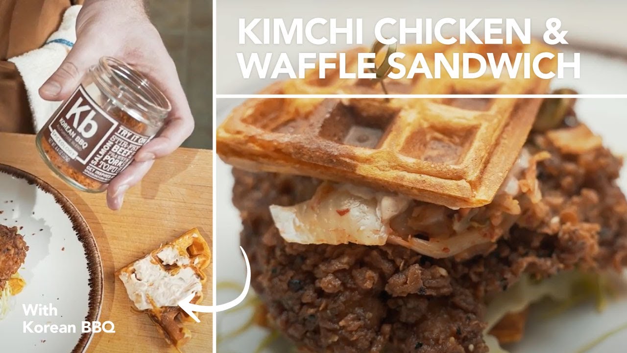 Spiceology Korean BBQ Kimchi Fried Chicken & Sweet Potato Waffle ...