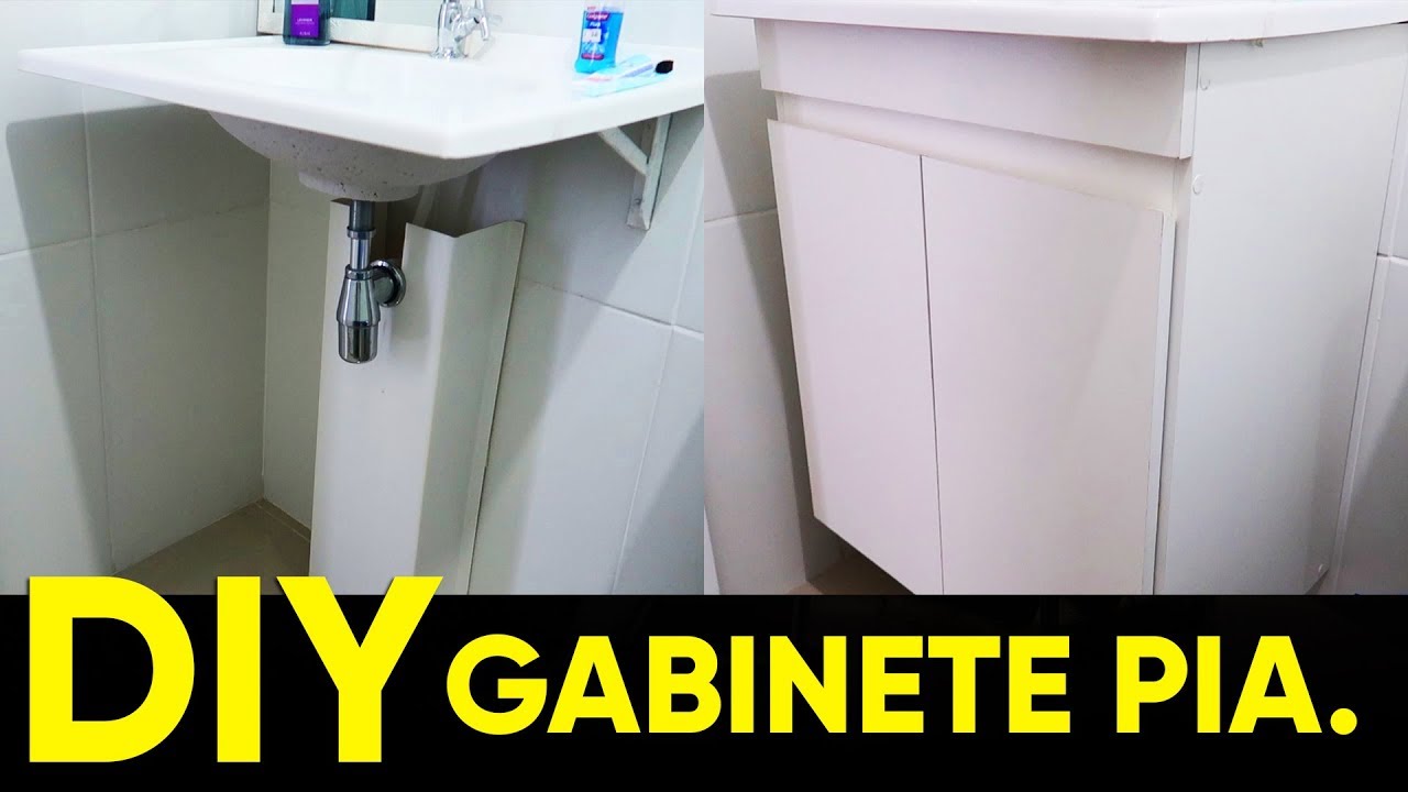COMO FAZER UM ARMÁRIO PARA PIA DE BANHEIRO MUITO FÁCIL - DIY - LOD ...