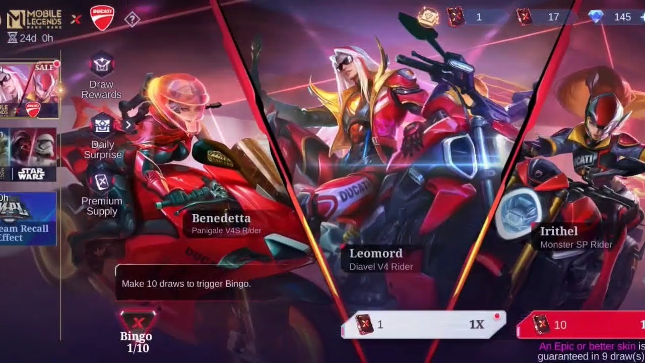 Mobile Legends /Skin Collection From Ducati Draw - YouTube