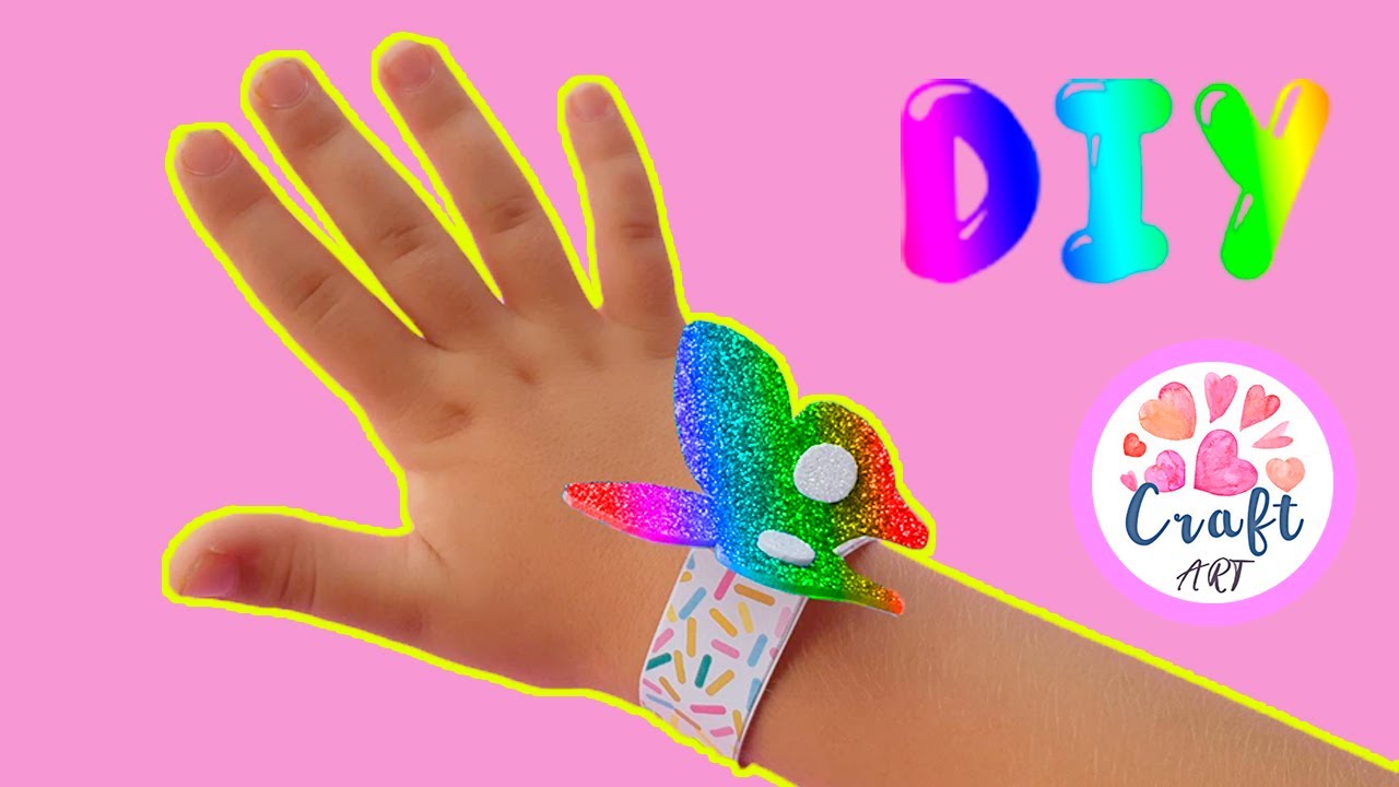 Butterfly Paper Bracelets for Kids | DIY paprer craft | Fun for KIDS ...
