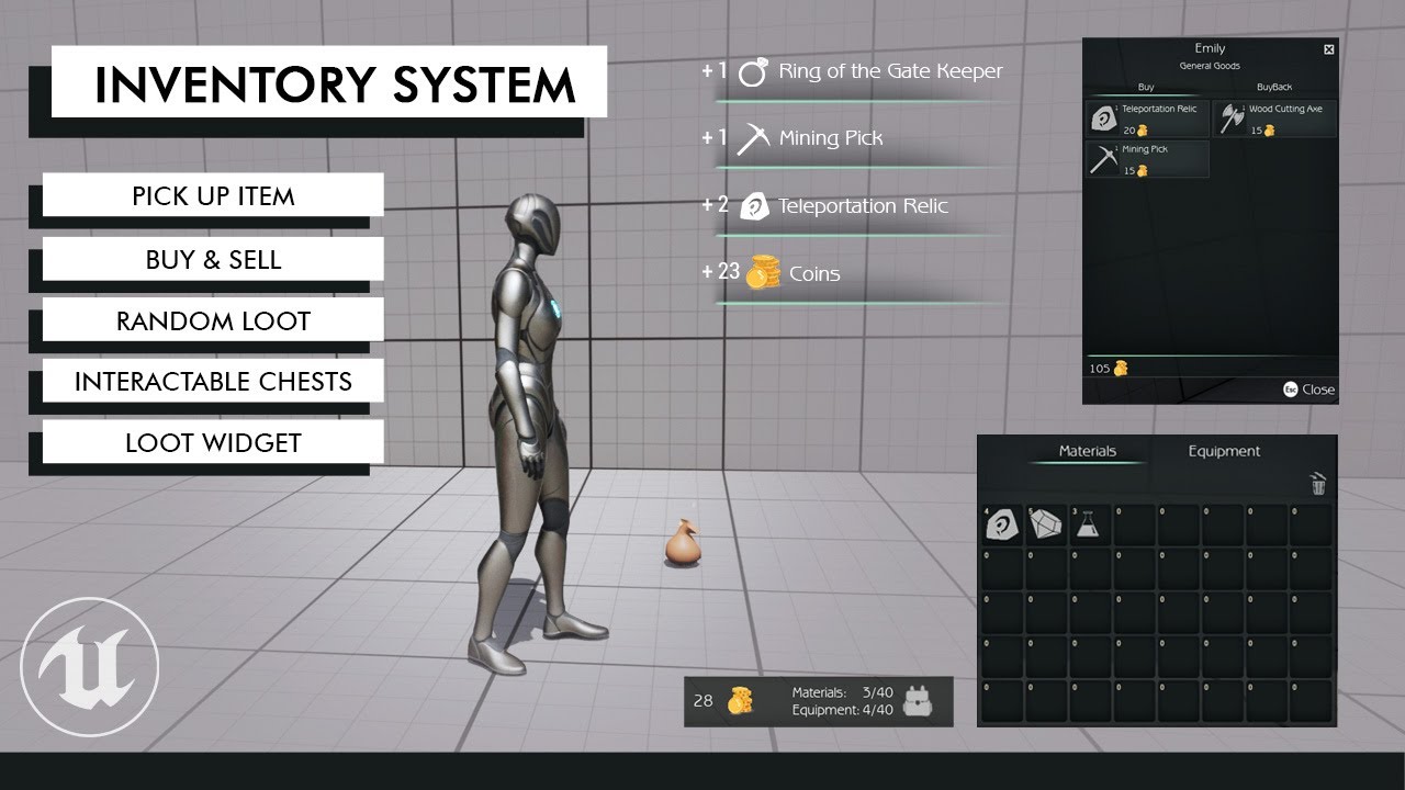 UE5 - Solo Dev Log: Inventory, Vendor & Loot System Preview - YouTube
