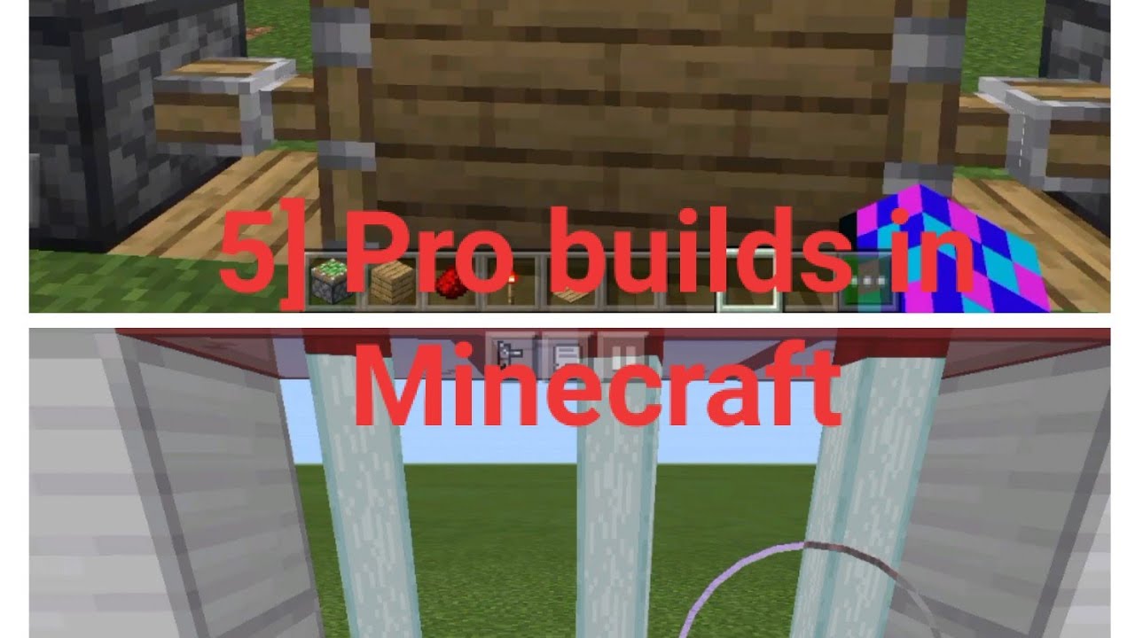 5 Pro builds in Minecraft . ( Super OP )👍👍 - YouTube