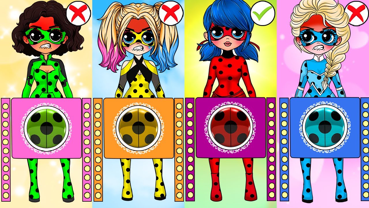 Disne Princess and Friends GET NEW Miraculous Fasion - DIYs paper Dolls ...