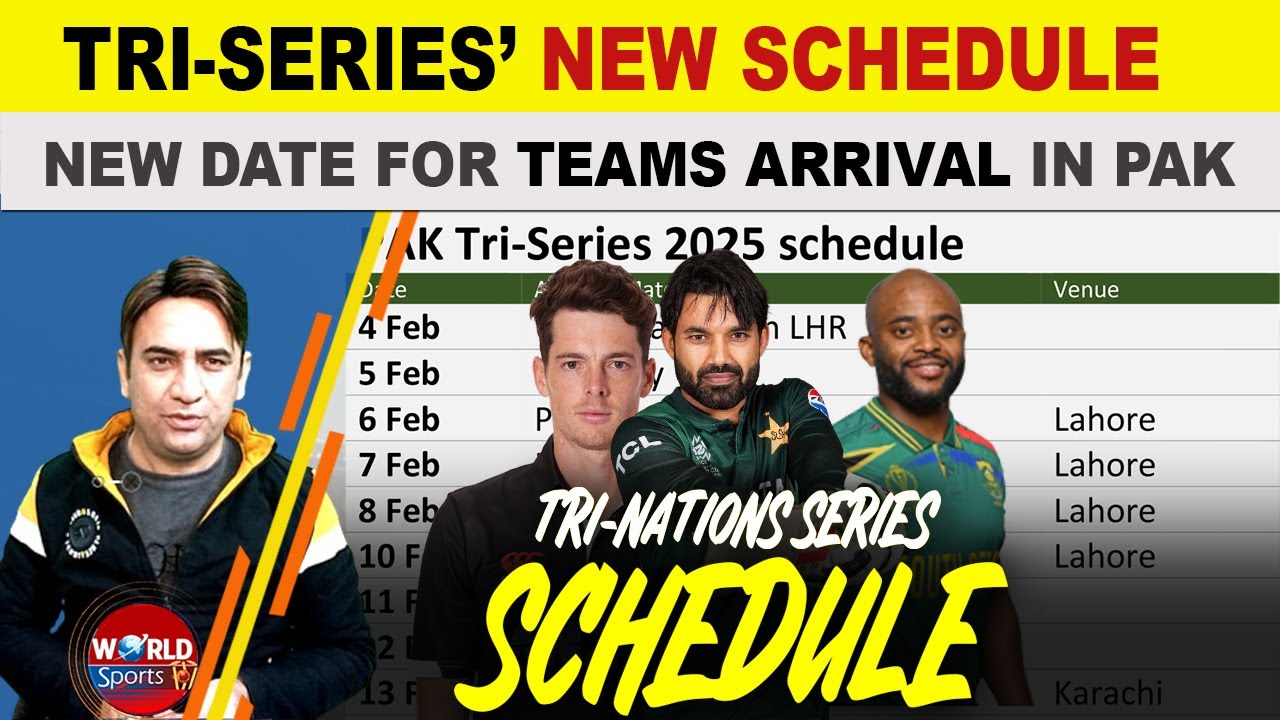 Pakistan Tri Series 2025 schedule after dates changes - YouTube