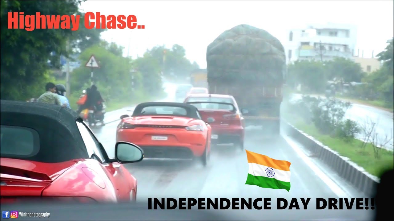 INDEPENDENCE DAY SUPER CAR DRIVE IN HYDERABAD(INDIA) - YouTube
