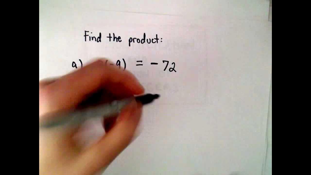 Dividing / Division of Integers - YouTube