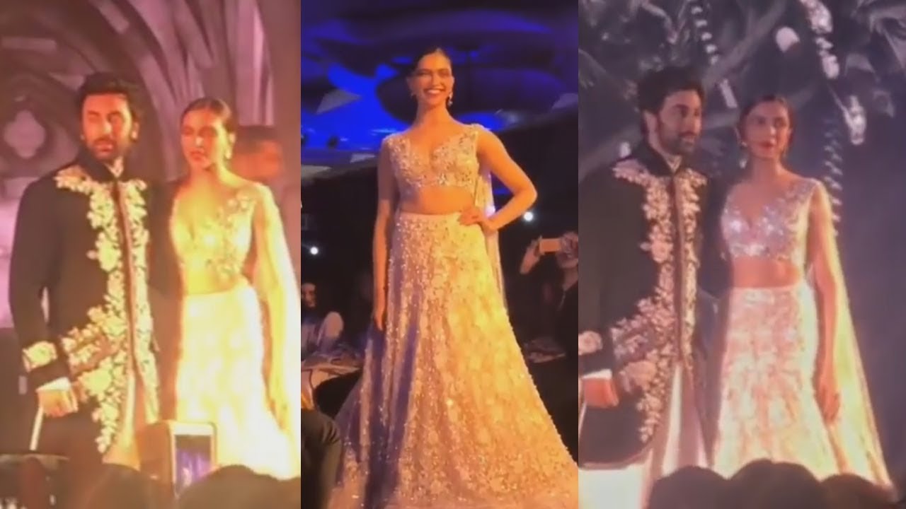 Deepika padukone And Ranbir Kapoor Ramp Walk The Walk Of Mijwan Fashion ...