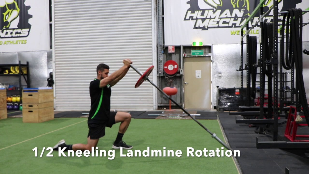 Half-Kneeling Landmine Rotation - YouTube