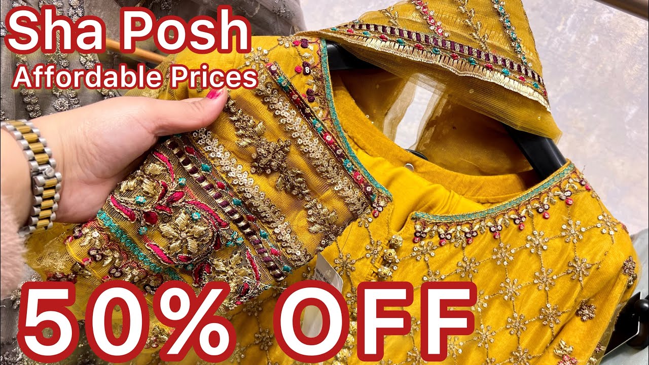 Flat 50% off sha posh sale today - YouTube