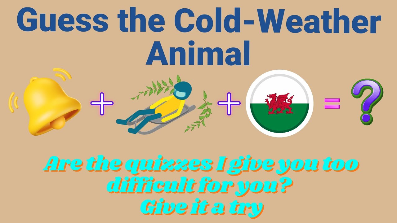 Guess The Word Game - Guess The Cold Weather Animals By Emoji- Guess ...
