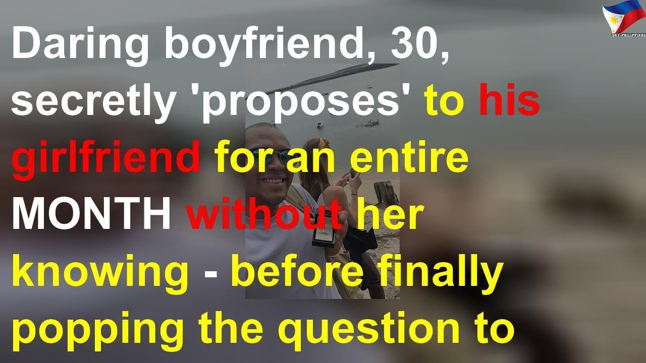 Bf Secretly Proposes To His Gf For An Entire Month Without Her