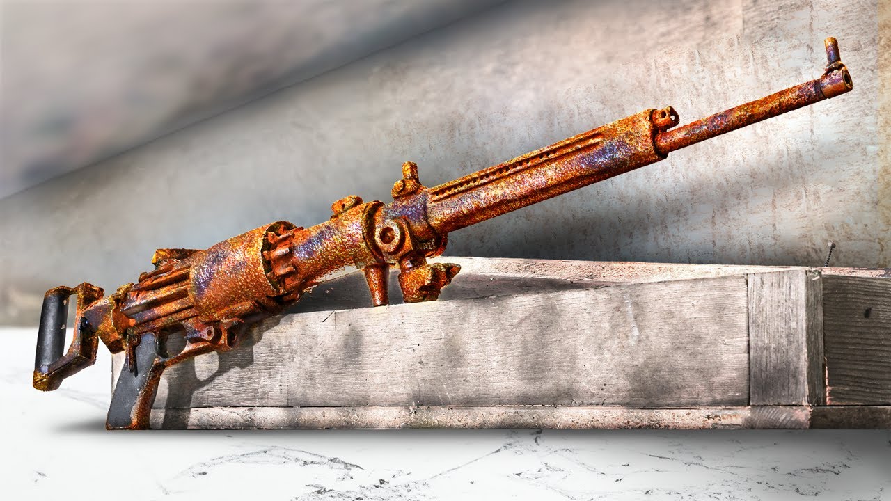 1942 Shkas | Old Machine Gun Restoration - YouTube