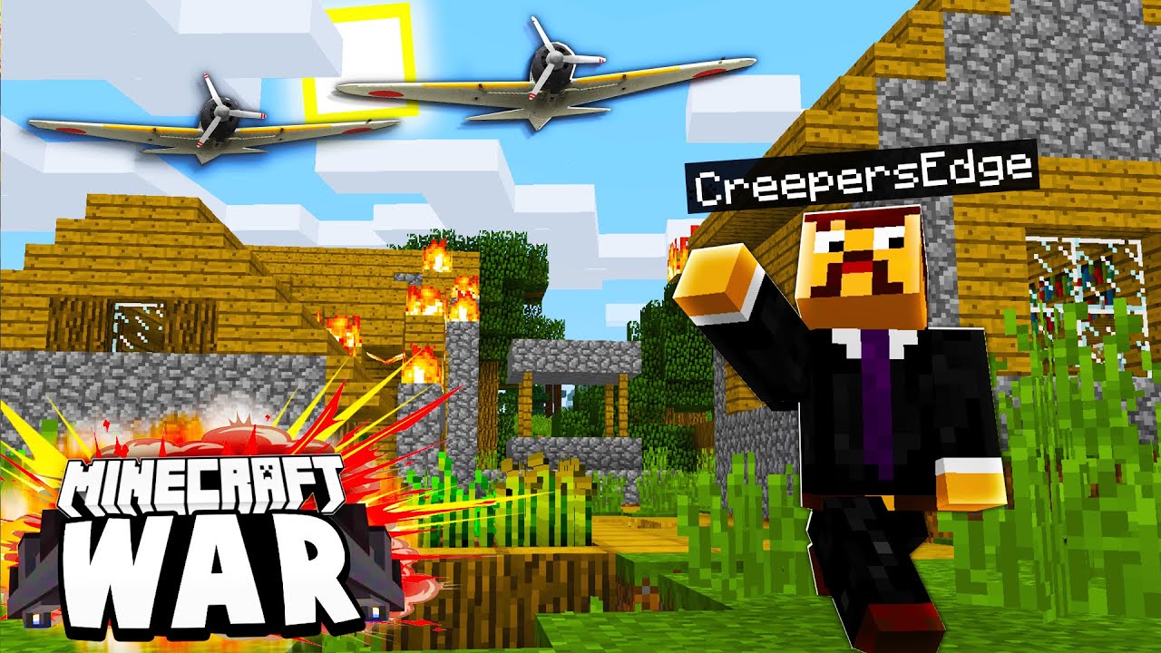 we HUNTED this Minecraft ENEMY in these ARMY PLANES.. (Minecraft War ...