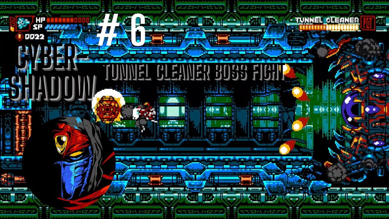 CYBER-SHADOW Chapter #6 Robot Factory and Tunnel Cleaner Boss Fight ...