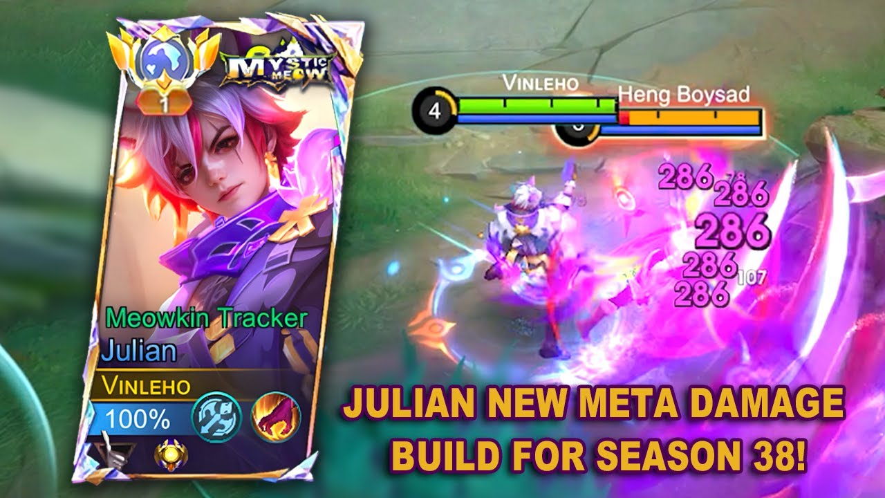 JULIAN NEW META DAMAGE BUILD FOR SEASON 38!! | TOP 1 GLOBAL JULIAN ...