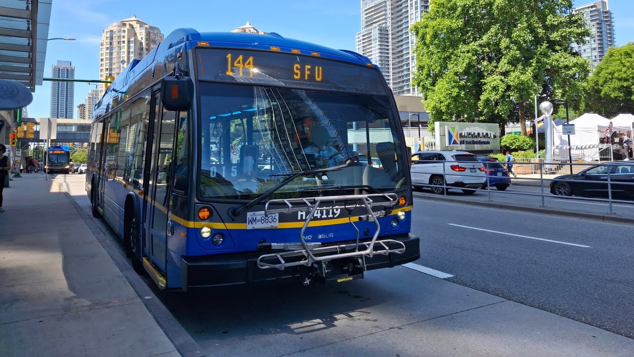 TransLink: 2024 NovaBus LFS CNG #24119 on Route 144 SFU - YouTube