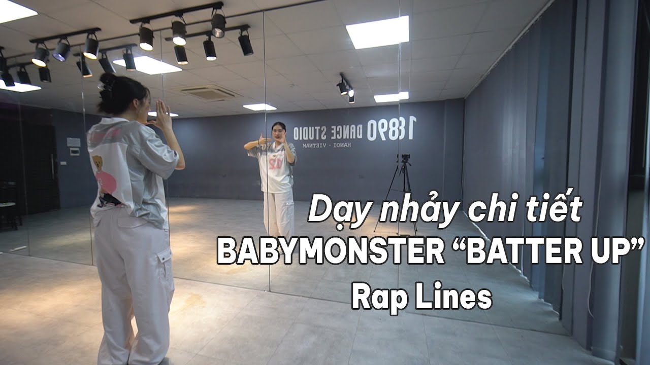 Hướng dẫn nhảy chi tiết BABYMONSTER - 'BATTER UP' RAP LINES [ Minh Hiền Official ] - YouTube