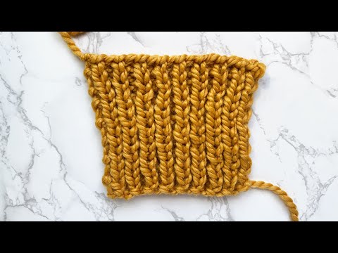 How To Knit 1x1 Ribbing - YouTube