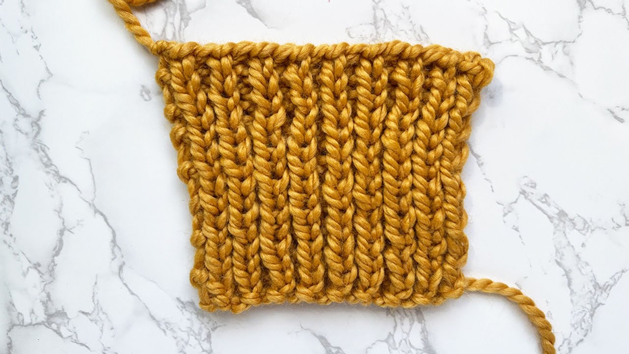 How To Knit 1x1 Ribbing - YouTube