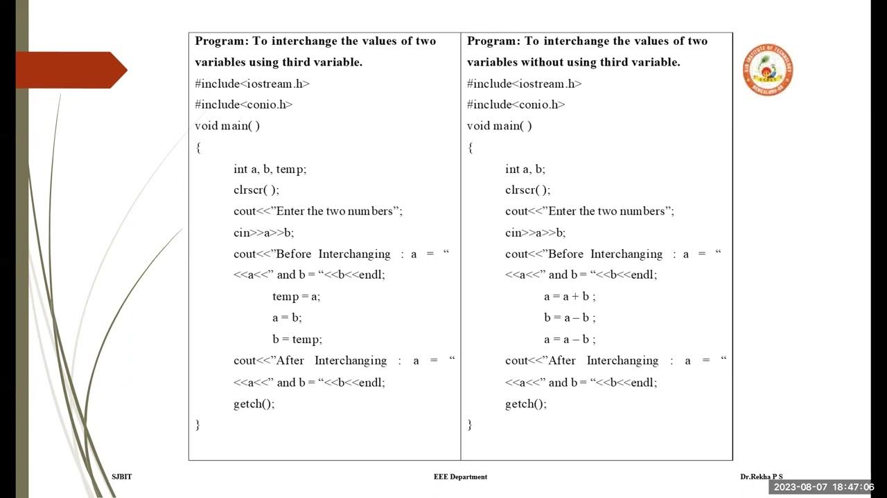 Programs on IO Operators #cprogramming - YouTube