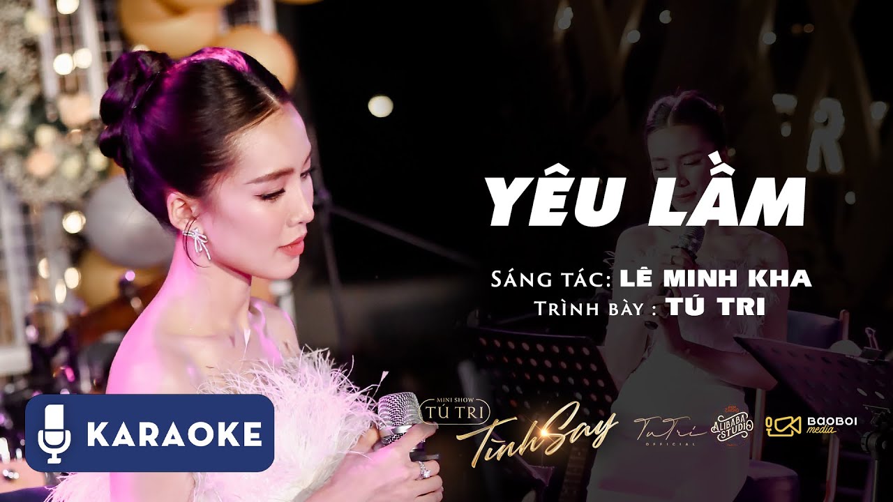 YÊU LẦM (NHẠC HOA LỜI VIỆT LÊ MINH KHA) | TÚ TRI (KARAOKE) - YouTube
