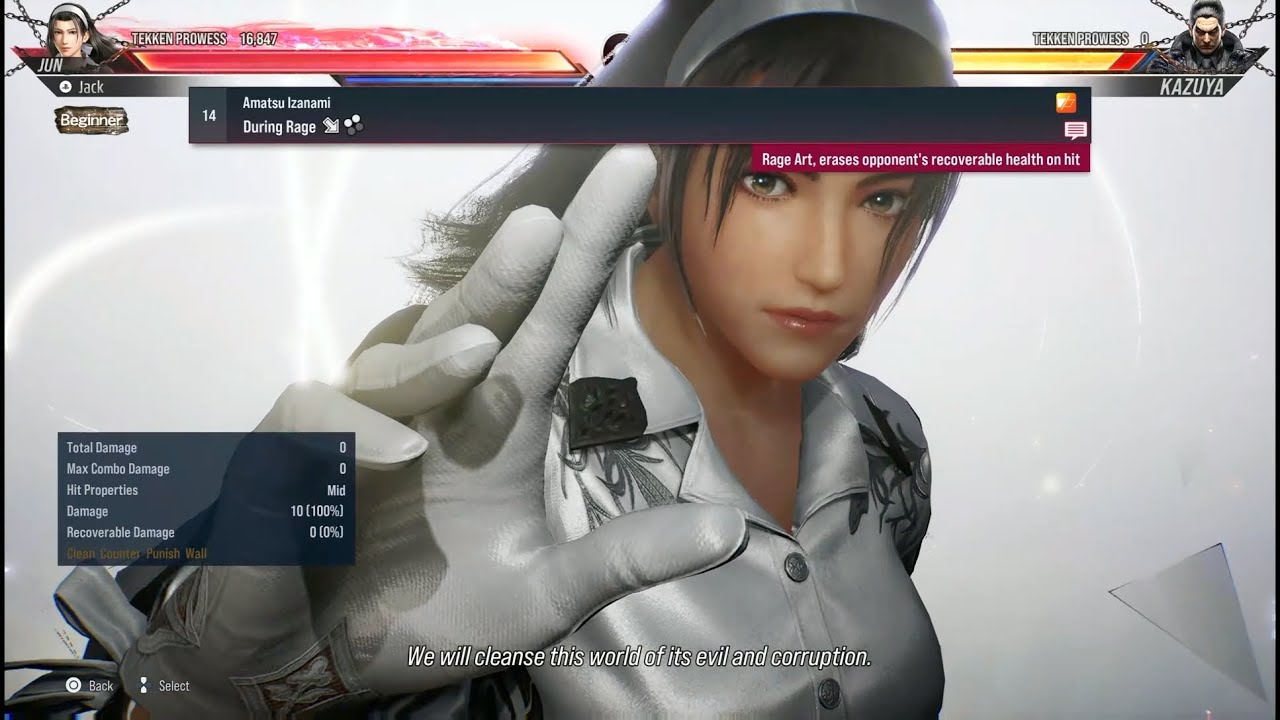 Tekken 8 Jun Kazama Full Movelist PS5 - YouTube