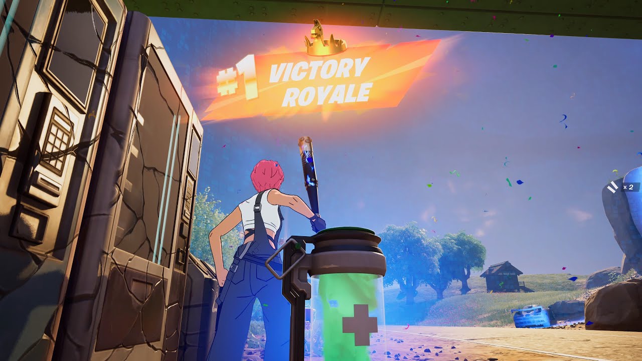 Fortnite Gameplay Crown Royal - How to Win with the Kneecapper Bat ...