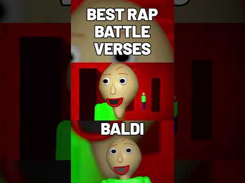BALDI VERSE 2! (Best Rap Battle Verses) #rap #rapbattle #slenderman #baldi #gaming #horror #shorts