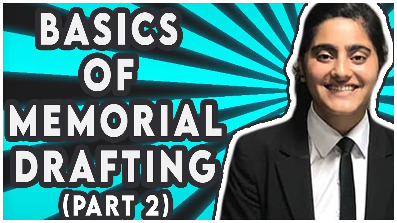 Army Institute of Law: Basics of Memorial Drafting | Part 2 - YouTube