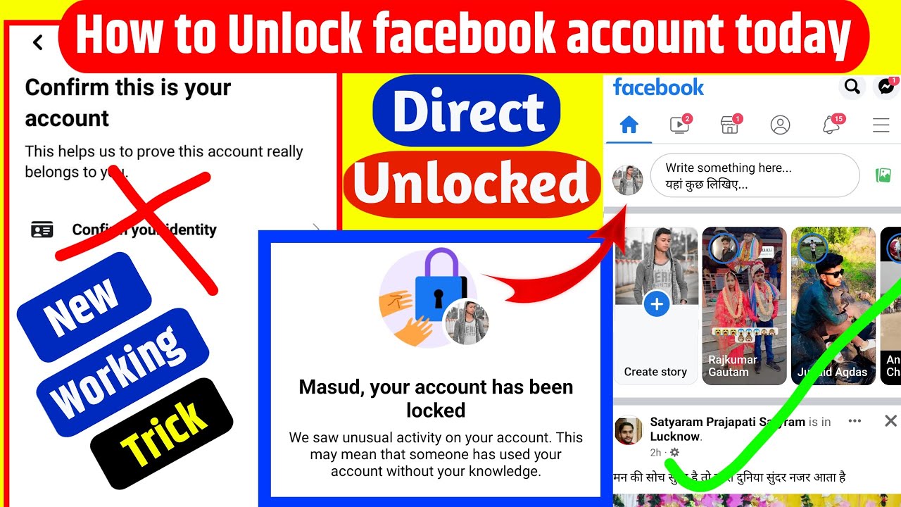 how to unlock facebook account| facebook account locked how to unlock ...