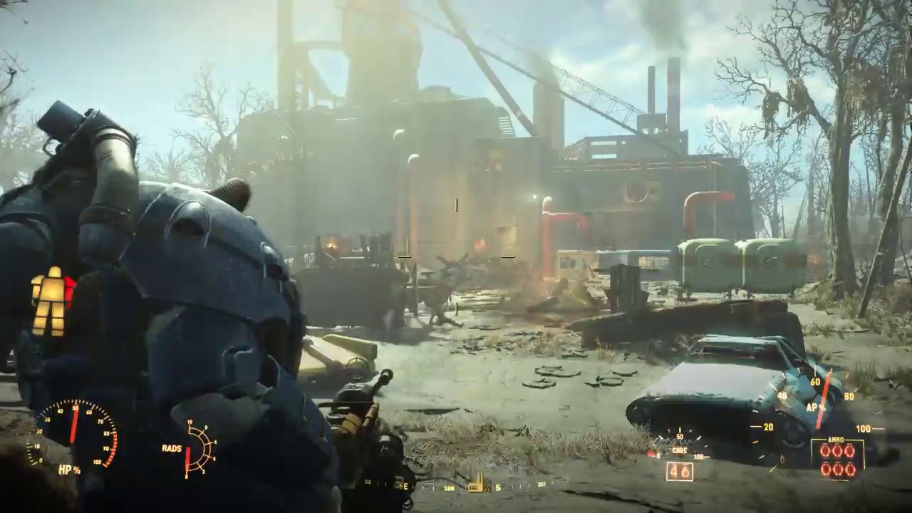Fallout 4 Mayhem at Saugus Ironworks - YouTube