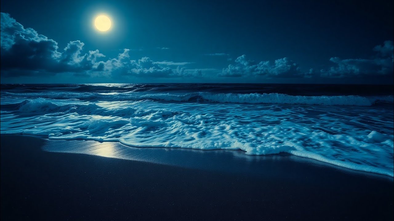 🌊 Relaxing Ocean Waves for Deep Sleep 😴 Calm Sea Sounds All Night ...