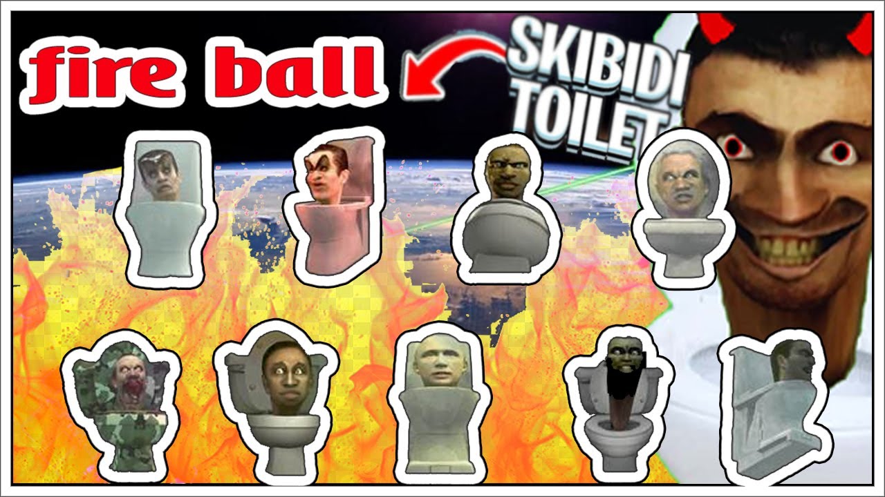 Skibidi Toilet scorched by fireballs - Games drama skibidi toilet - YouTube