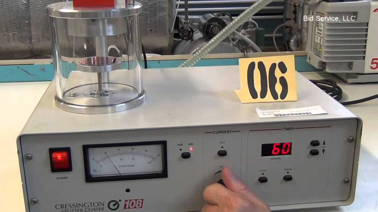 Cressington 108 Sputter Coater #58388 - YouTube