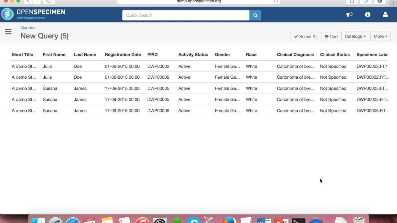 Introduction to OpenSpecimen Query Tool - YouTube