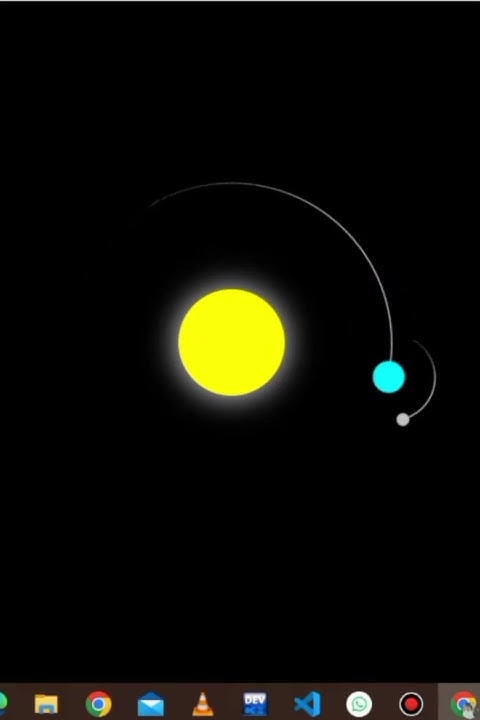 Solar System Animation Using Html And Css Css Animation Youtube