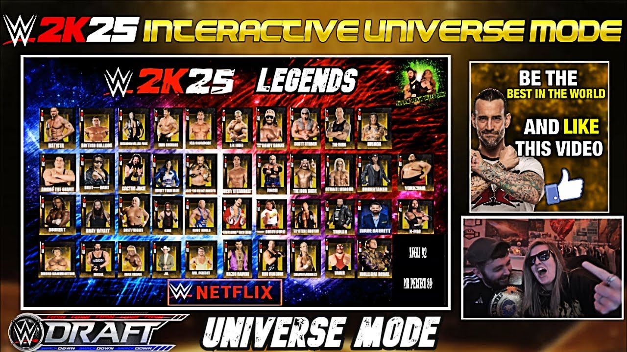 WWE 2K25 Universe Mode DRAFT + Rules For Subscribers - YouTube